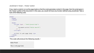Placement and variable 03 (js) | PPT