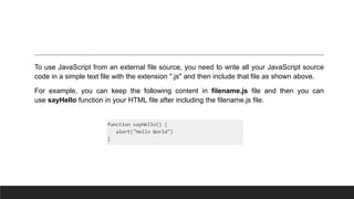 Placement and variable 03 (js) | PPT
