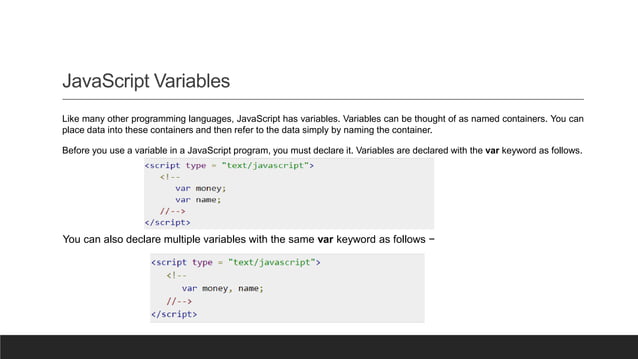 Placement and variable 03 (js) | PPT