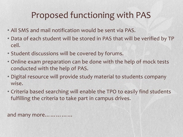 Placement automation system | PPSX