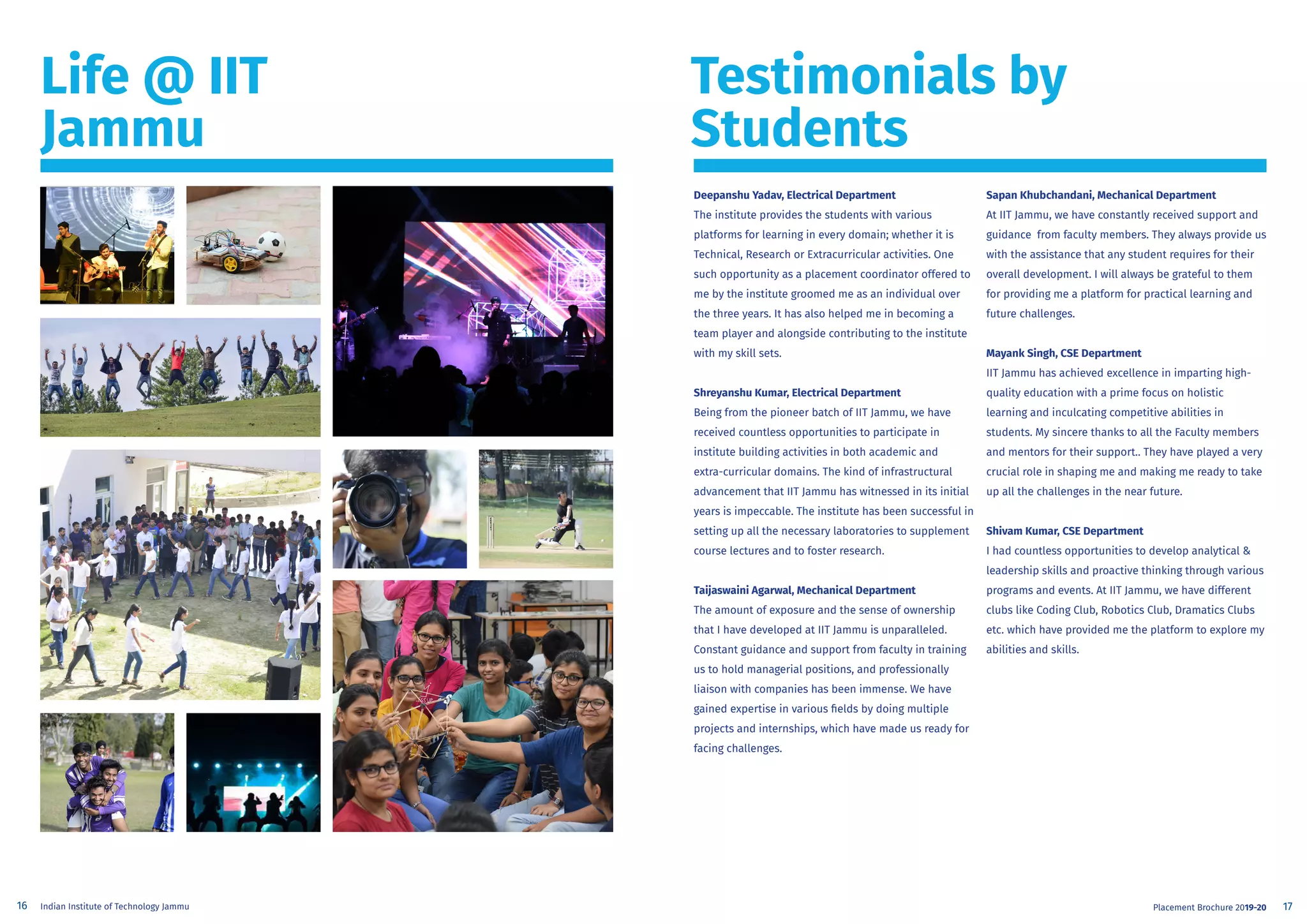 Placement brochure 2019-20 - IIT Jammu | PDF