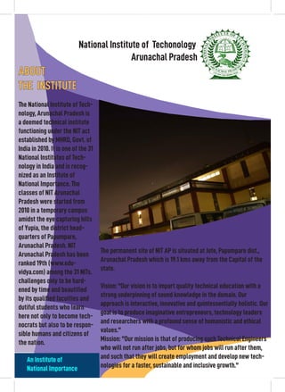 Placement brochure 2018-19_NIT ARUNACHAL PRADESH | PDF | Asia Travel ...