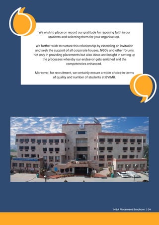 BVIMR Placement brochure 2020 -21 | PDF