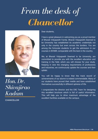 BVIMR Placement brochure 2020 -21 | PDF