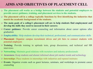 Placement Career Counselling Cell Powerpoint report | PPT