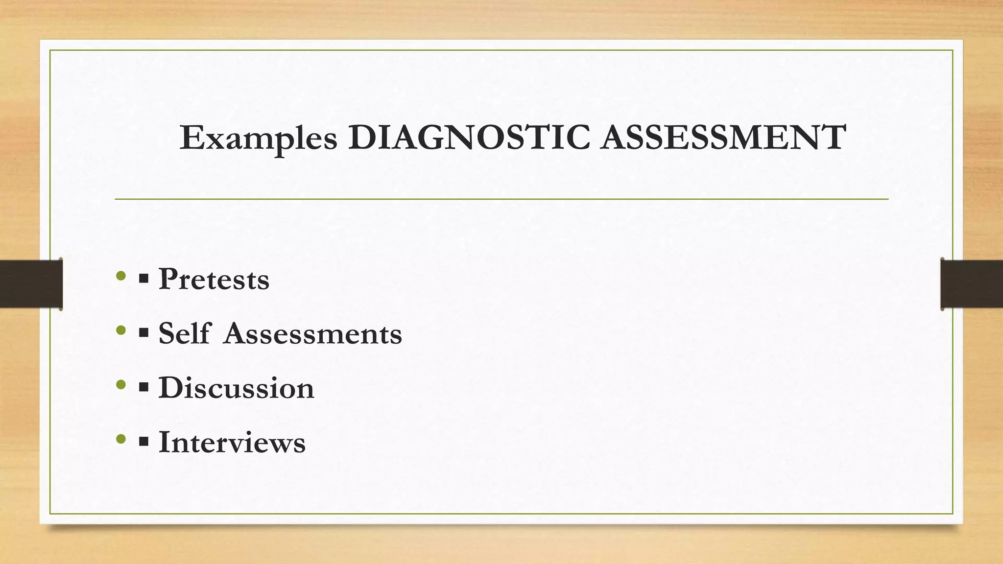Placement & diagnostic assessment | PPTX
