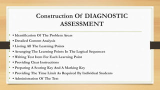 Placement & diagnostic assessment | PPTX