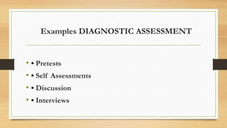 Placement & diagnostic assessment | PPTX