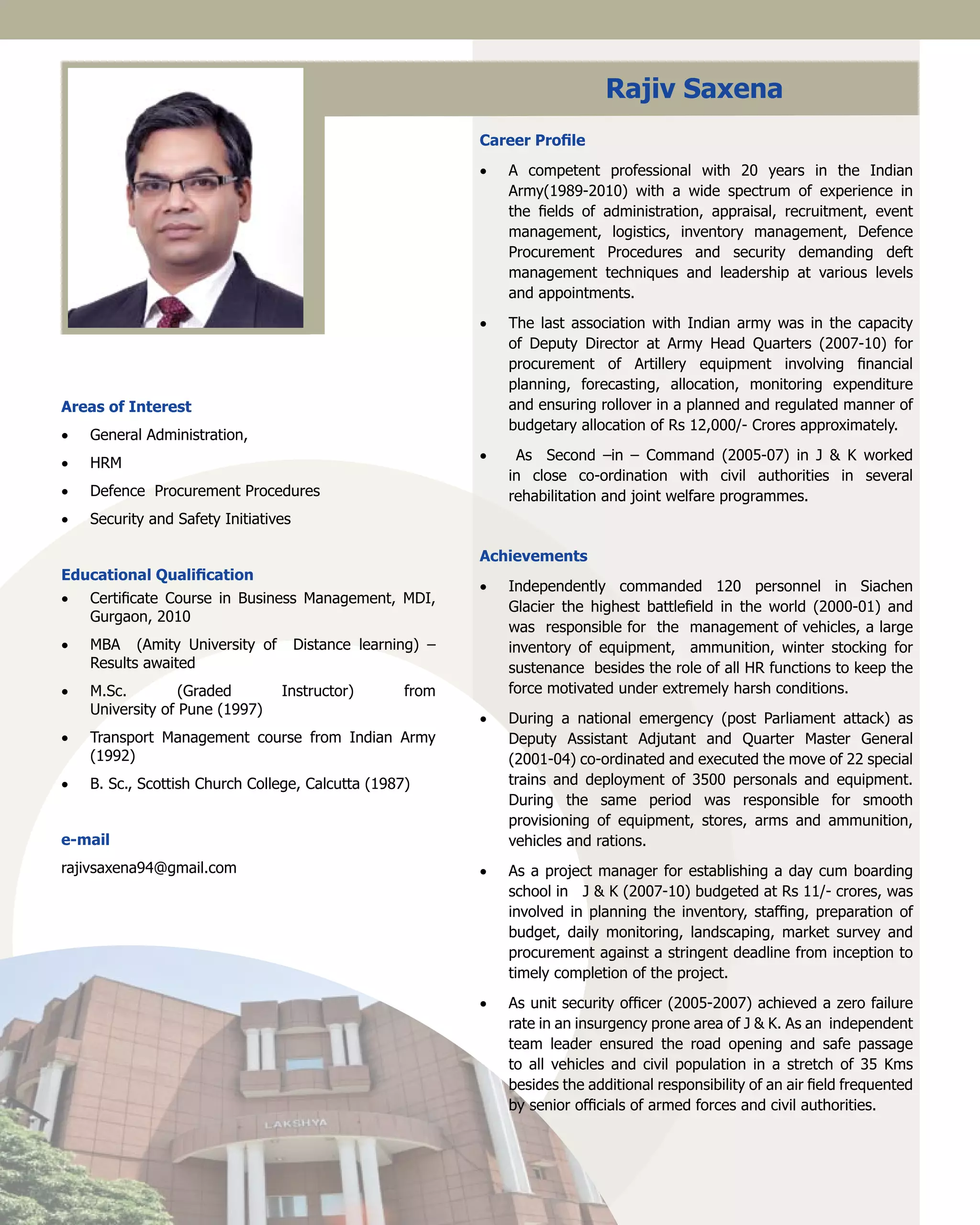 Placement e brochure - armed forces batch at mdi | PDF