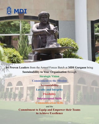 Placement e brochure - armed forces batch at mdi | PDF