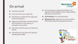 Placement expectations | PPTX