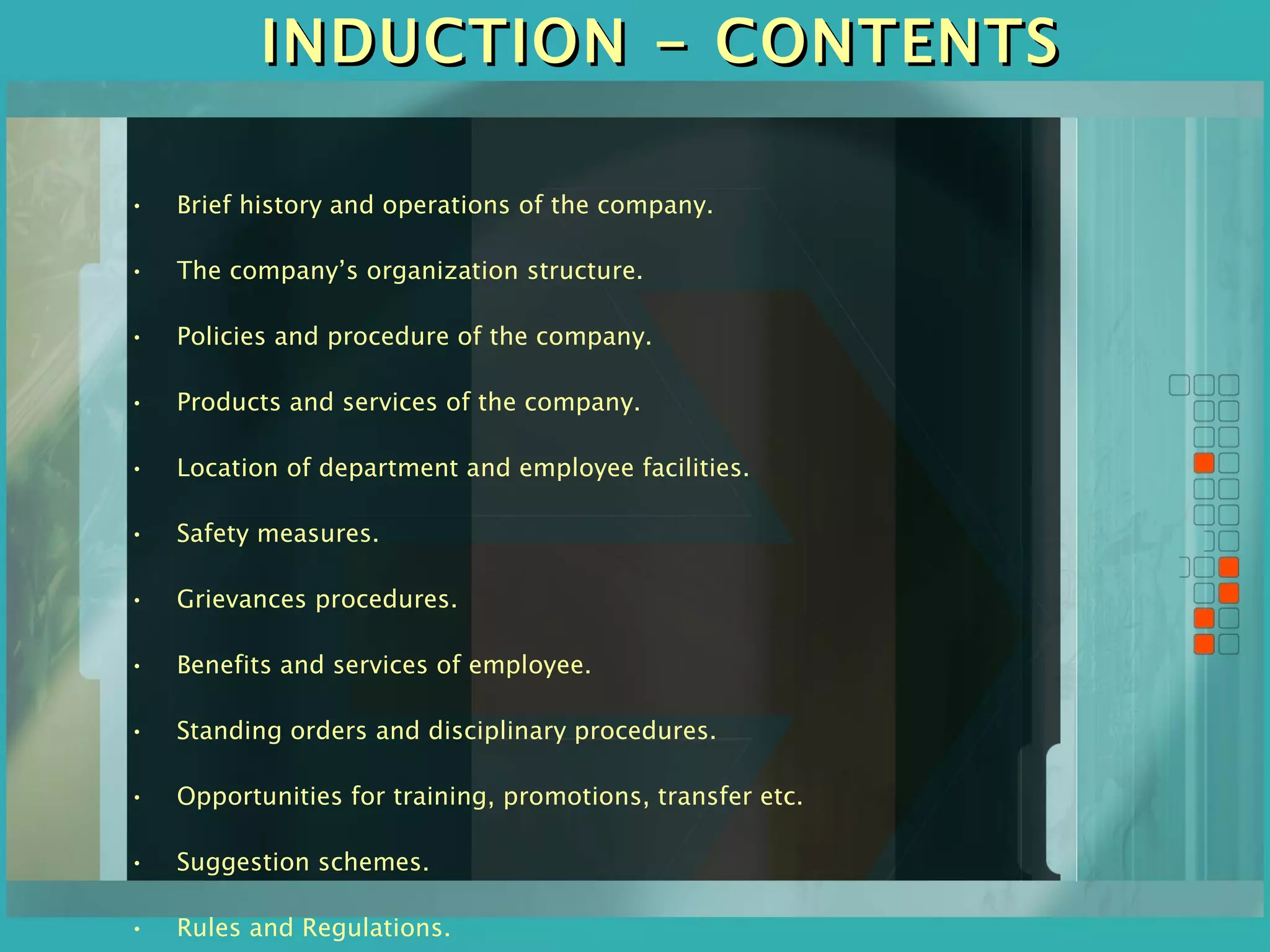 Placement & induction final updated ppt | PPT