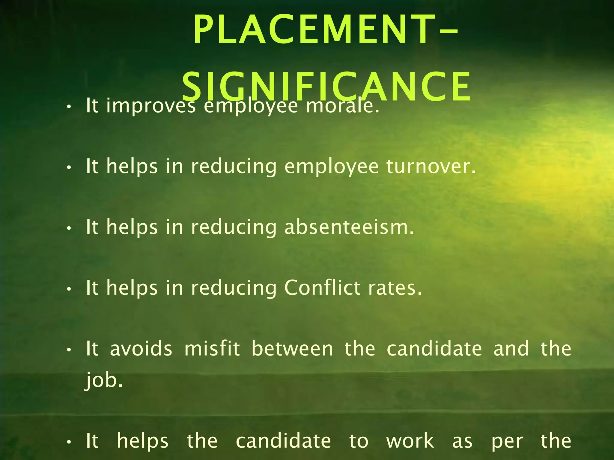 Placement & induction final updated ppt | PPT