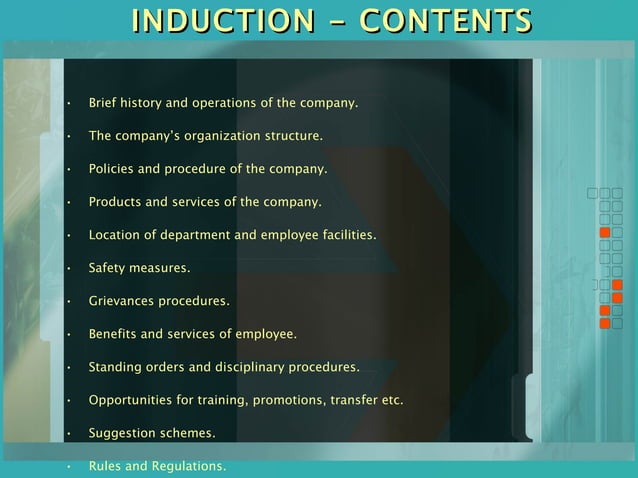Placement & induction final updated ppt | PPT