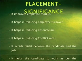 Placement & induction final updated ppt | PPT