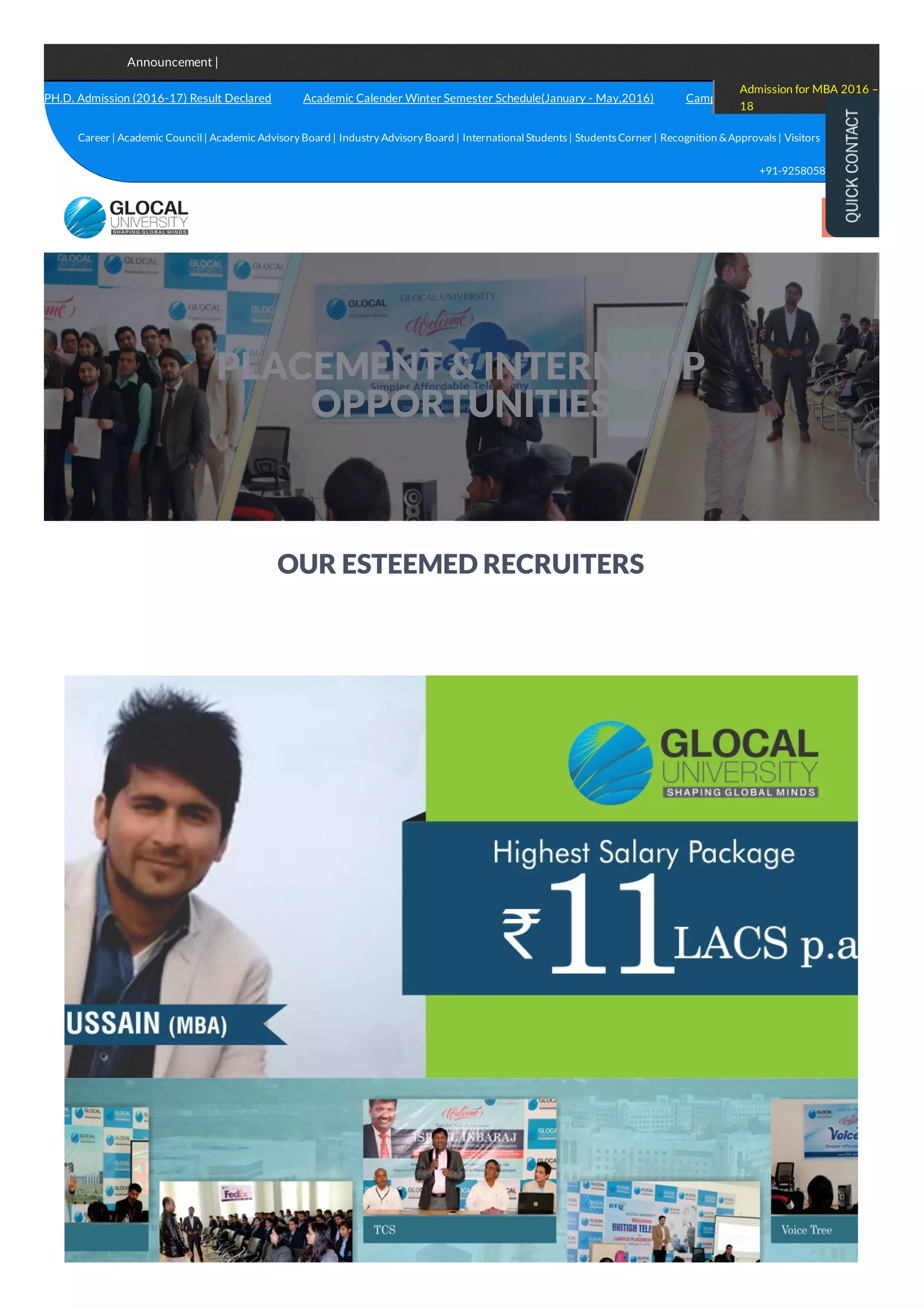 PLACEMENT & INTERNSHIP OPPORTUNITIES | PDF