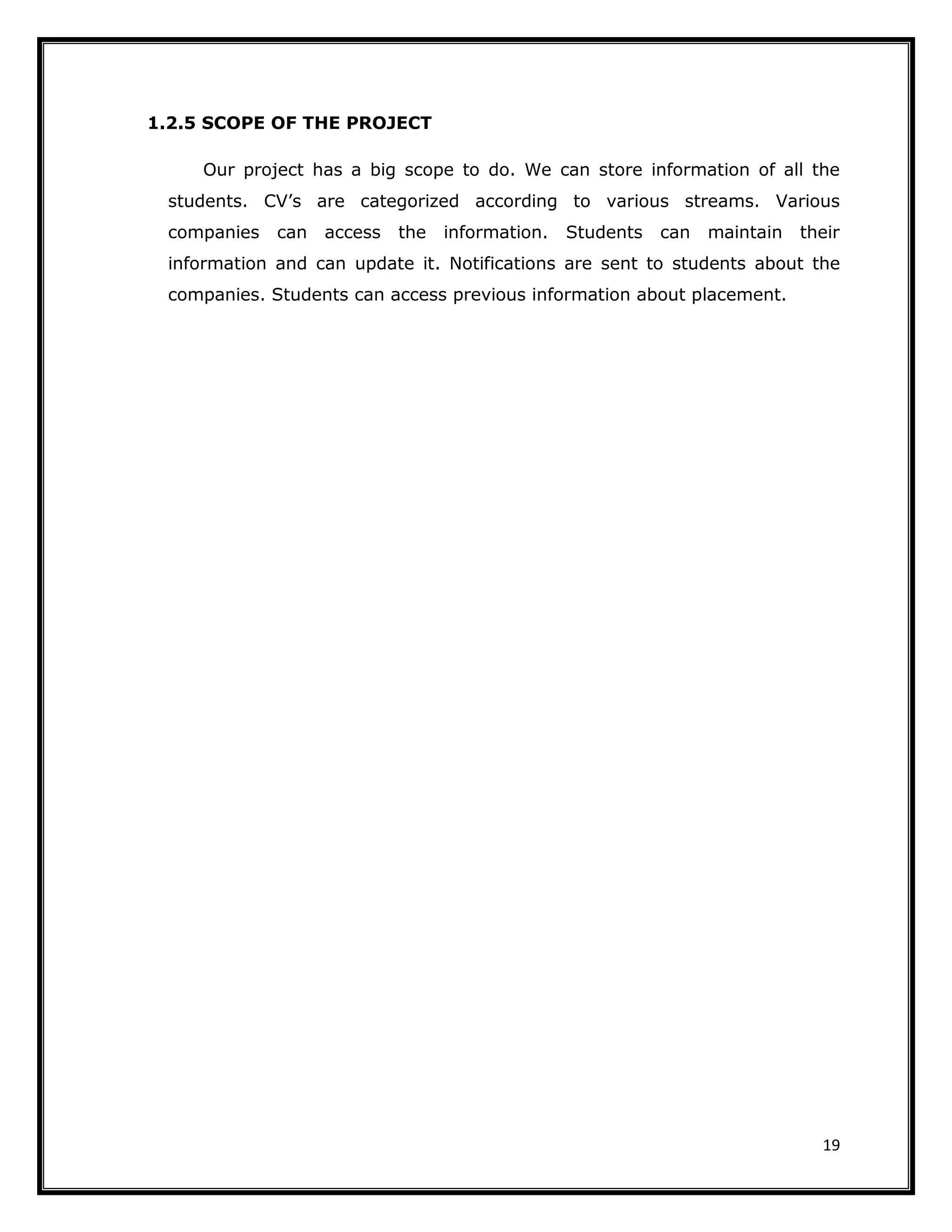 Placement management system | PDF