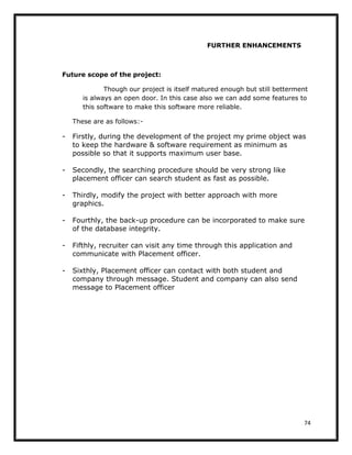 Placement management system | PDF