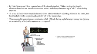Placement of ecg leads during exercise (cardio ppt) | PPTX