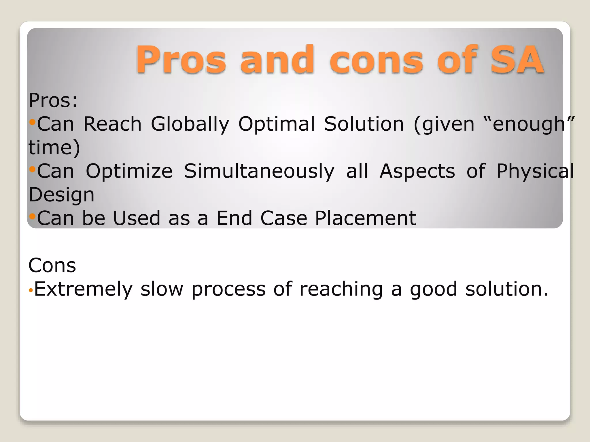 Placement in VLSI Design | PPTX