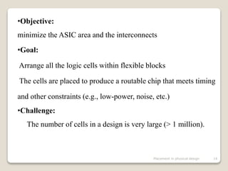 Placement in VLSI Design | PPTX