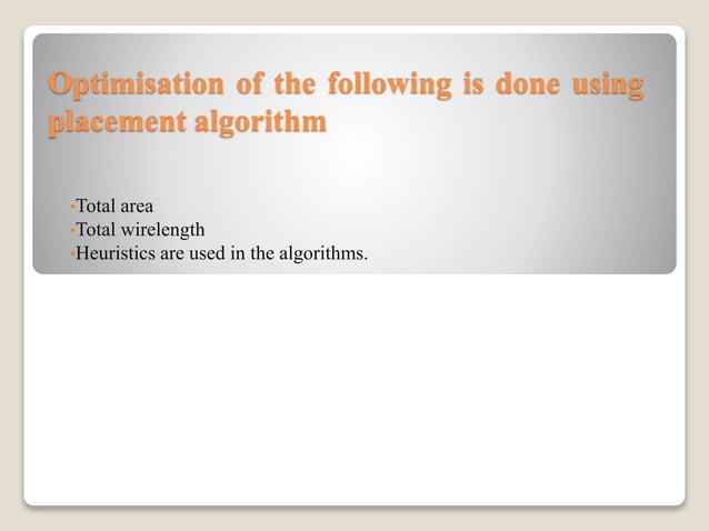 Placement in VLSI Design | PPTX | Computing | Technology & Computing