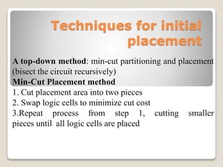 Placement in VLSI Design | PPTX