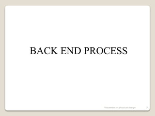 Placement in VLSI Design | PPTX