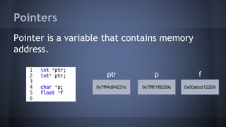 Lecture 2: arrays and pointers | PPTX | Programming Languages | Computing