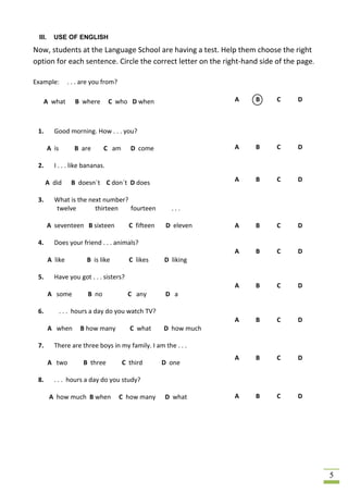 Placement Test Nivel A2 AcreditacióN To Print | PDF