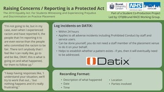 Practice Placements: 2010 Equality Act + 5Ds of Upstander Intervention ...