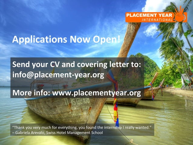 Placement Year International - PowerPoint Presentation | PPT