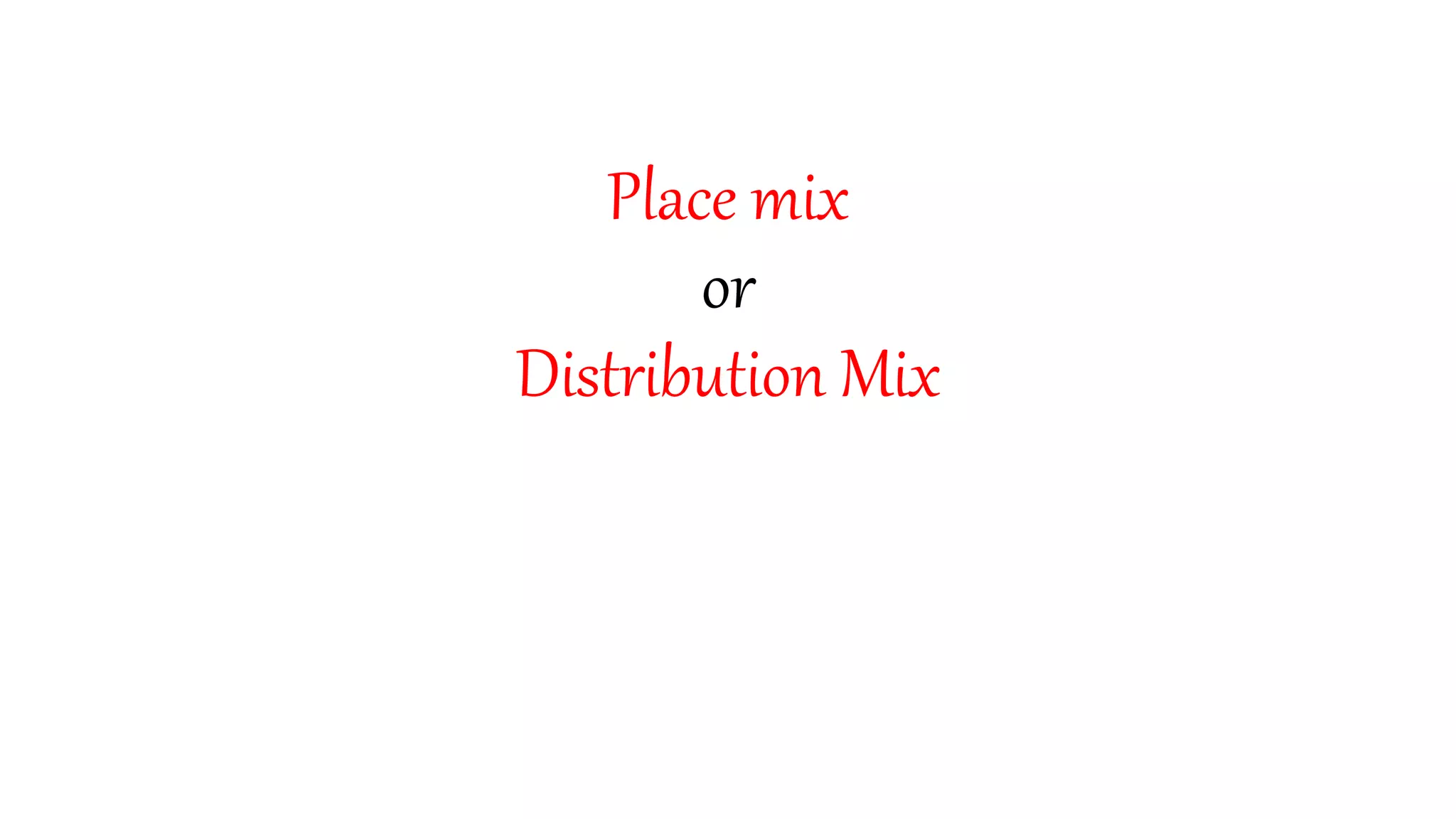 Place mix | PPTX
