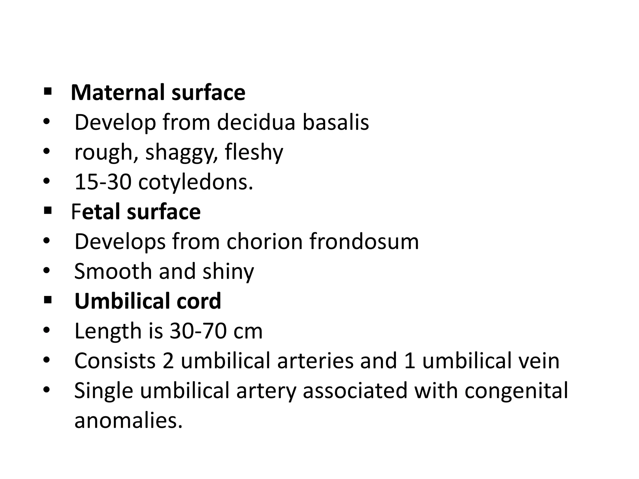 Placenta development and its abnormalities | PPTX