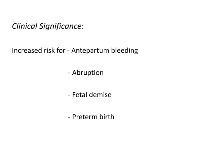 Placenta development and its abnormalities | PPTX | Pregnancy ...