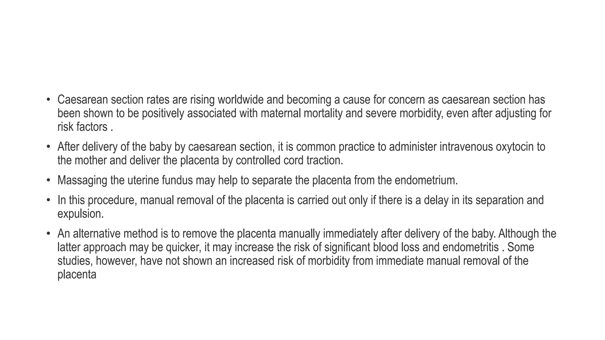 Placenta delivery during lscs | PPTX