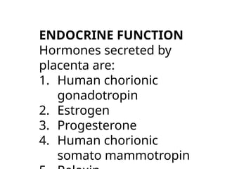 Placenta- it's structure, development and functions. Normal placenta | PPT