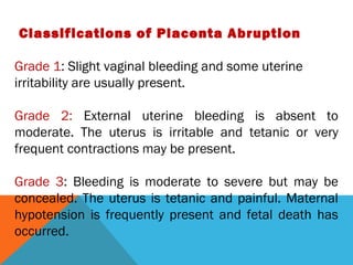 Placenta abruptia | PPT