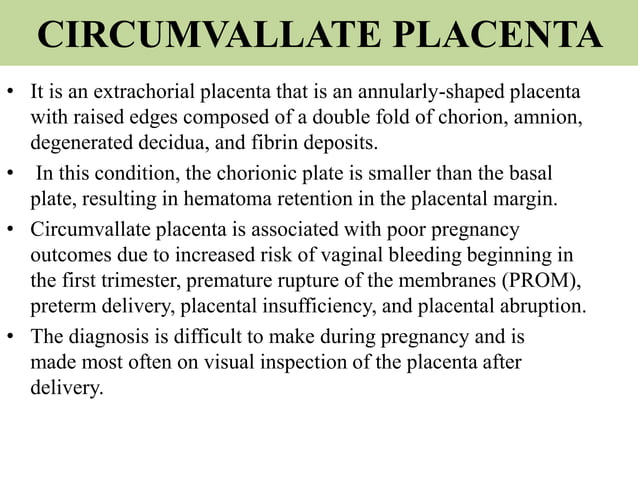 Placenta abnormalities | PPTX