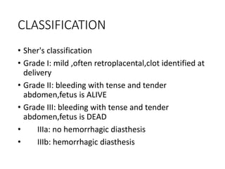 Placenta abruptio | PPTX