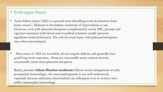 ABRUPTIO PLACENTA / Hemorrhagic Placental Disorder .pptx