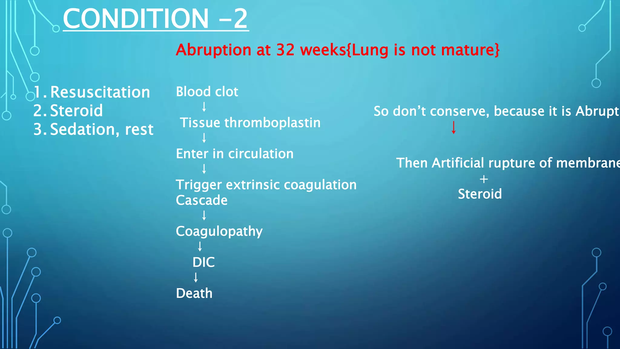 Placenta abruption presentation by YML | PPTX