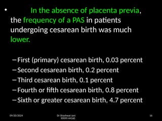 PLACENTA ACCRETA SYNDROME - CLASSIFICATION & RISK ASSESSMENT BY DR ...