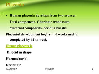 Placenta yolk sac and amniotic_fluid_structure_function | PPTX