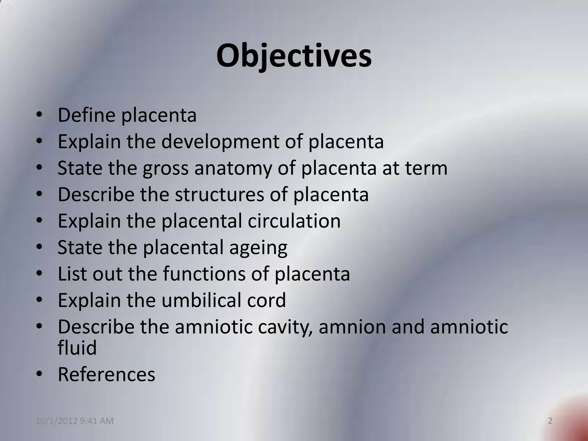 Placenta development | PPTX | Pregnancy | Reproductive Health