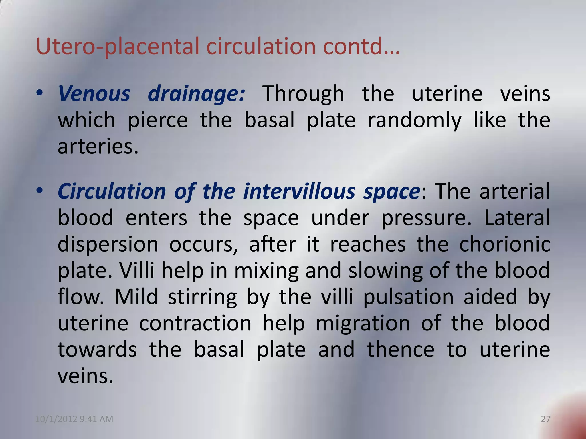Placenta development | PPTX | Pregnancy | Reproductive Health