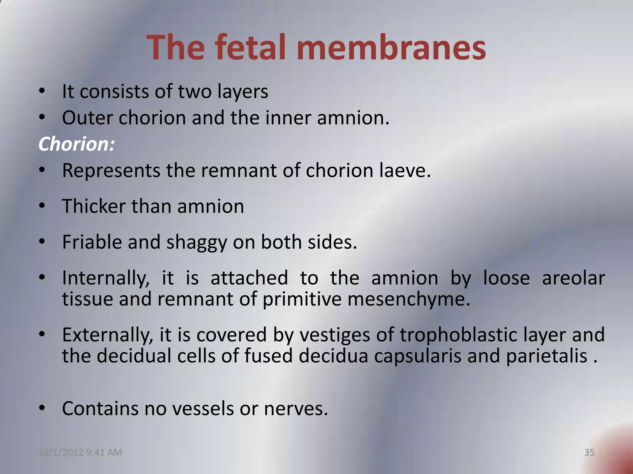Placenta development | PPTX