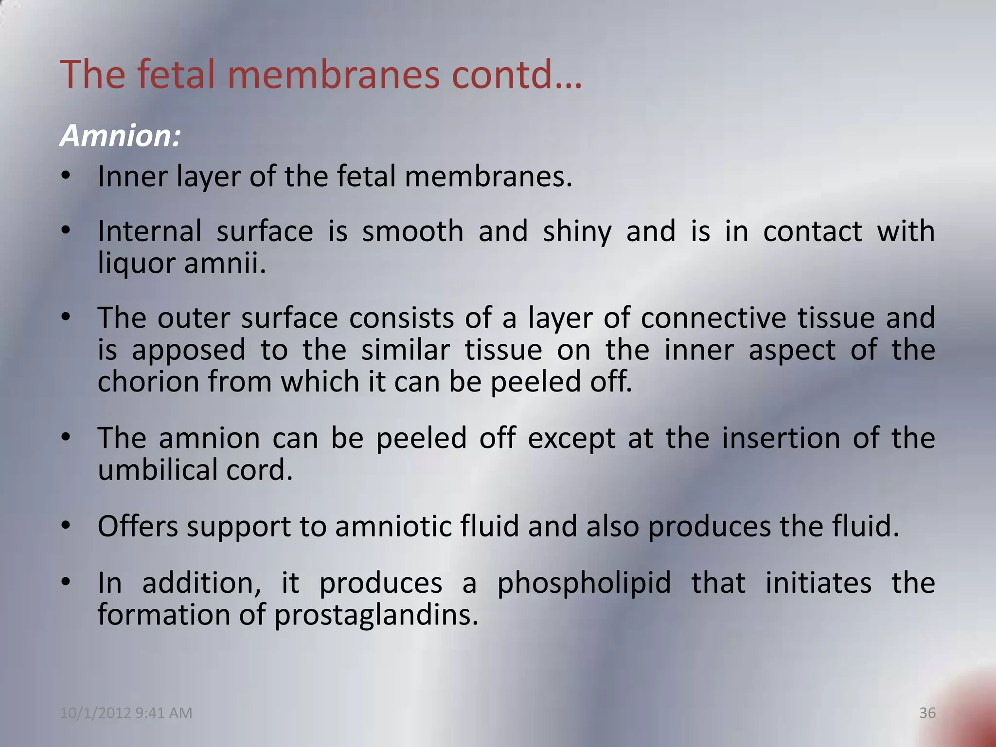 Placenta development | PPTX