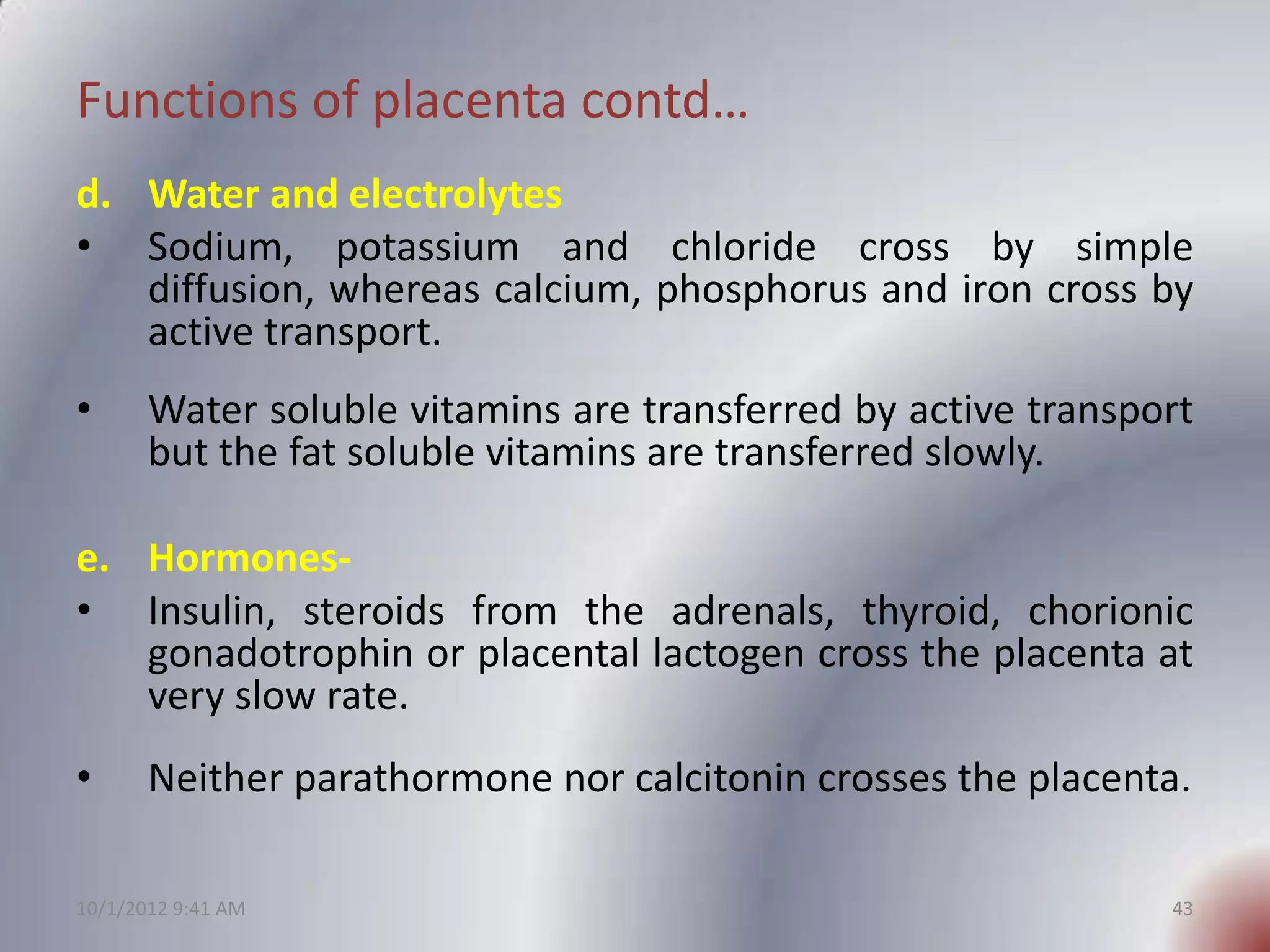 Placenta development | PPTX