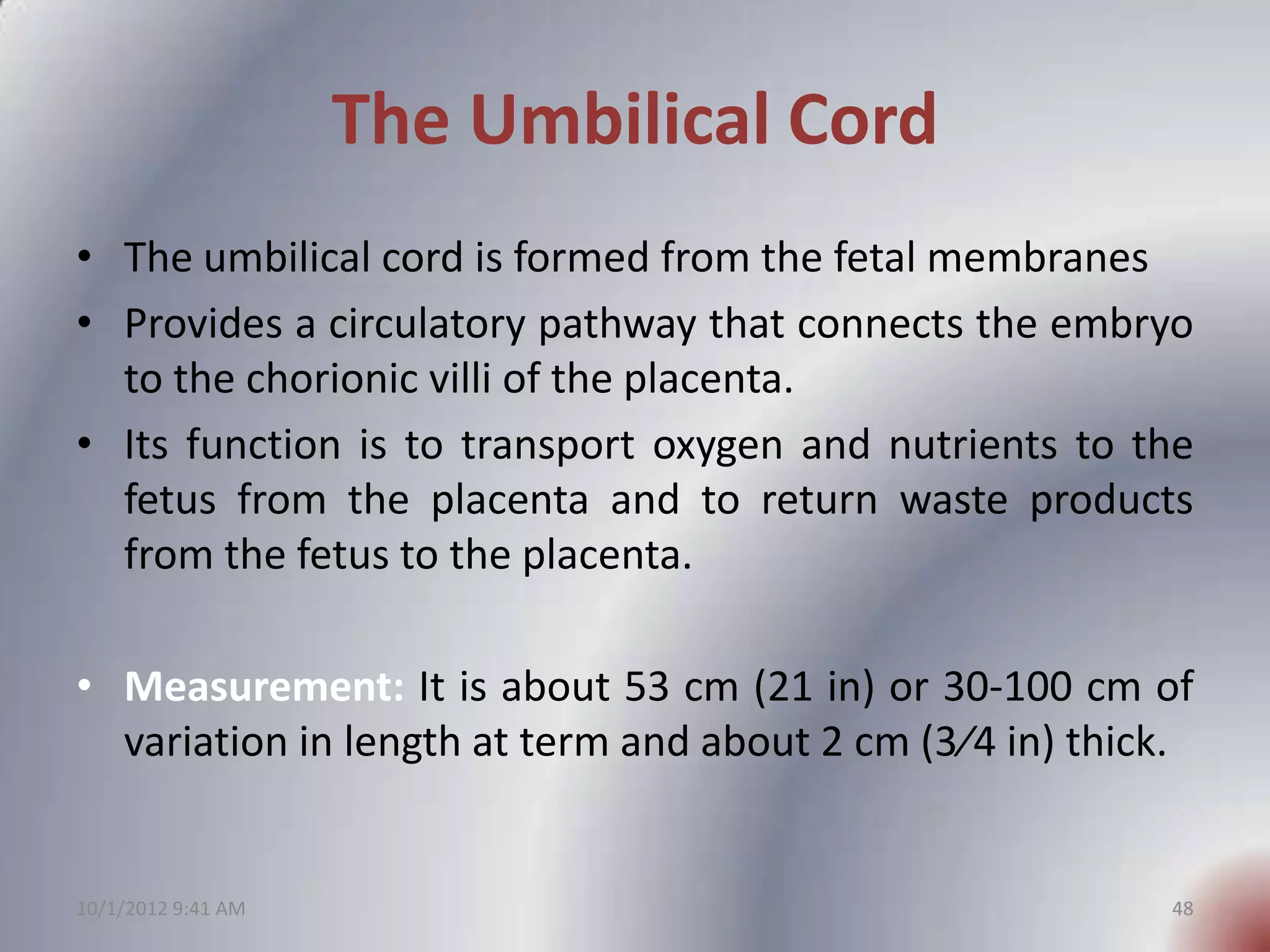 Placenta development | PPTX